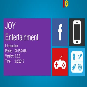 JOY Entertainment Short Introduction | PPTX