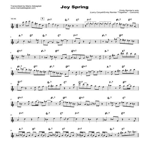 Joy Spring Solo | PDF