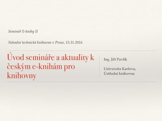 Poprvé v knihovně | PPT