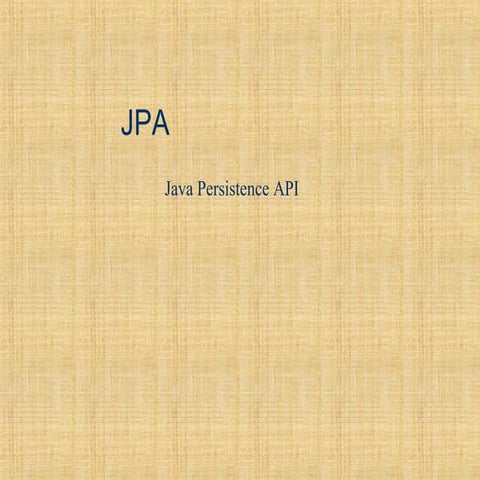 Jpa Ppt Databases Computer Software And Applications