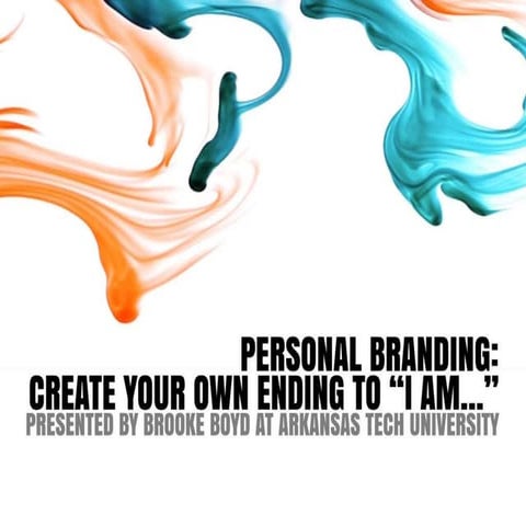 Personal Branding Presentation | PPTX | College Planning | College ...