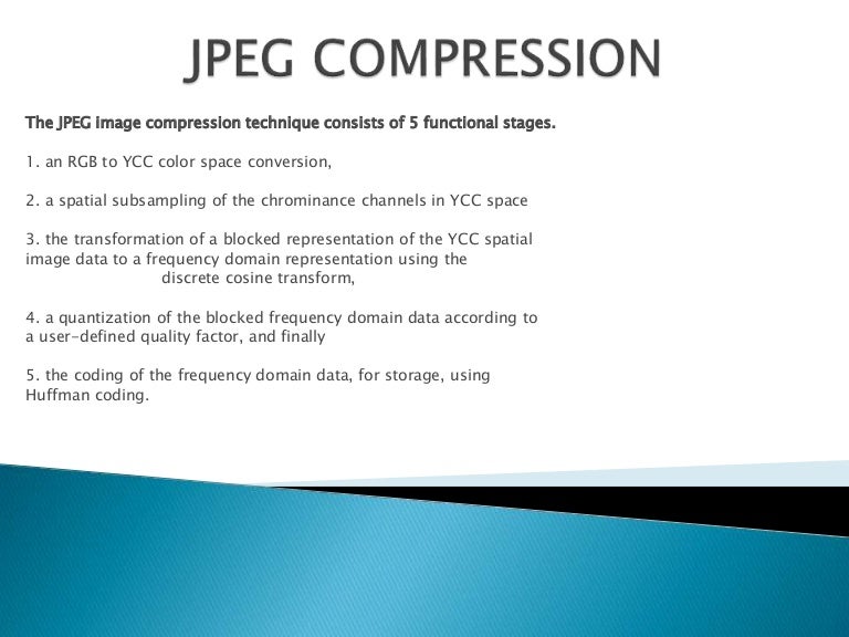 Jpeg Compression Technique