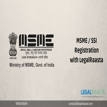 MSME/SSI Registration | PDF
