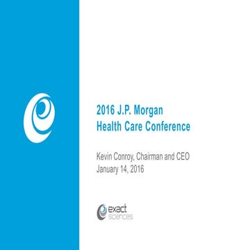 2016 J.P. Morgan Health Care Conference | PPT