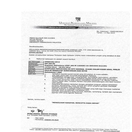 SURAT KELULUSAN JPPEL PROGRAM | PDF