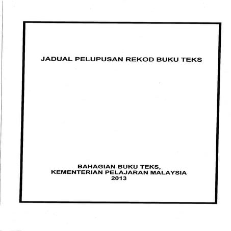 Jpr buku teks | PDF
