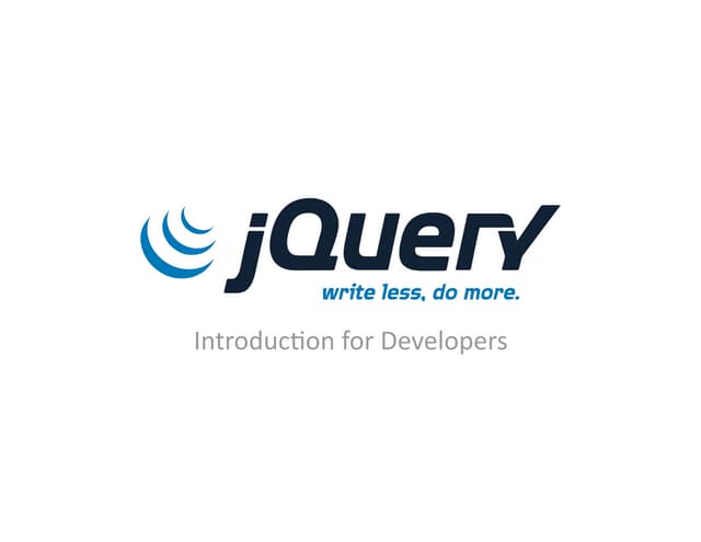 Devdays Seattle Jquery Intro For Developers Ppt