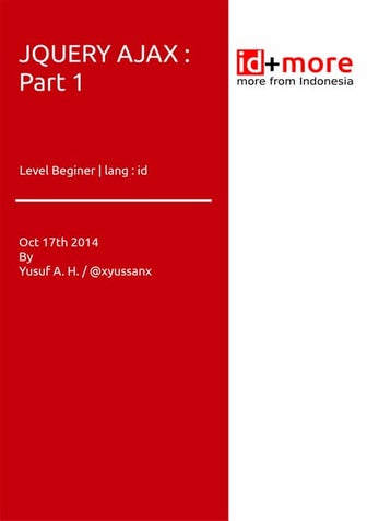 Panduan lengkap php ajax j query | PDF