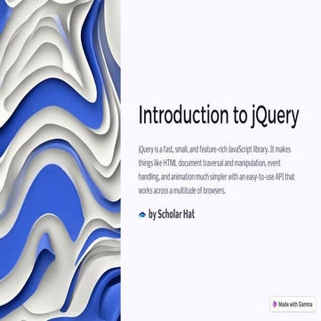 Jquery Interview Questions And Answers Pdf By Scholarhat Ppt