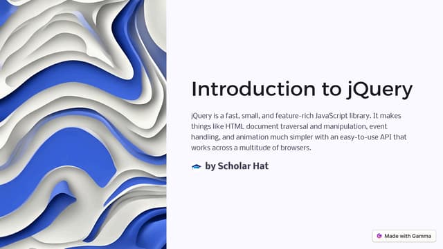 Jquery Interview Questions And Answers Pdf By Scholarhat Ppt