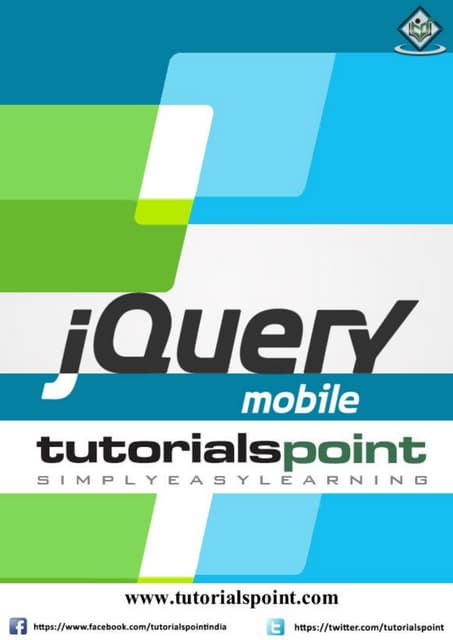 Jquery Mobile Tutorial Pdf Web Design And Html Internet 6987