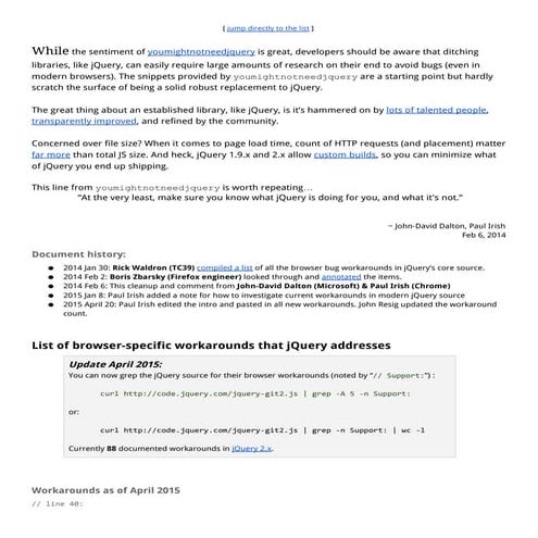 J Querys Browser Bug Workarounds Pdf 