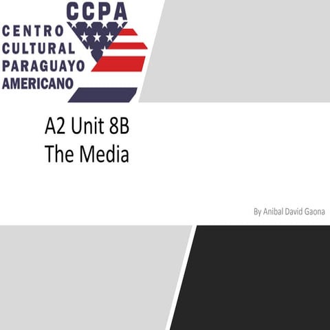 Jr. a2 unit 8 b vocabulary_the media | PPSX