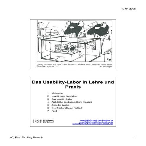 Das Usability-Lab der HAW | PDF