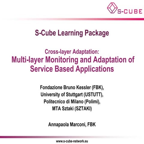 S-CUBE LP: Multi-layer Monitoring and Adaptation of Service Based ...