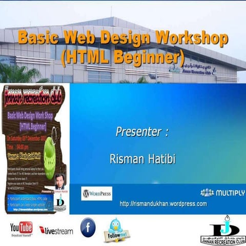 Jrc basic web design workshop by risman | PPTX | Internet | Computing