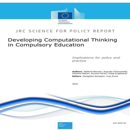 Developing Computational Thinking In Compulsory Education Pdf