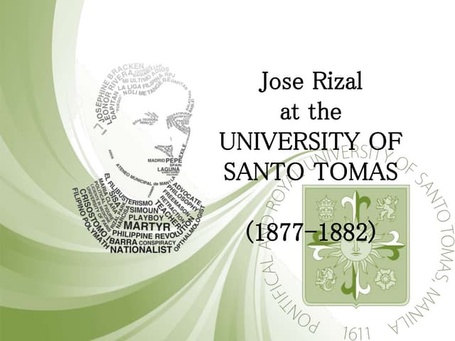 Rizal's life in UST | PPTX
