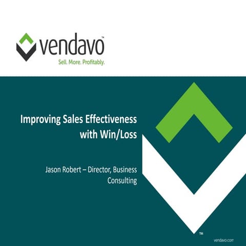 Improving Sales Performance with Win/Loss | PPTX