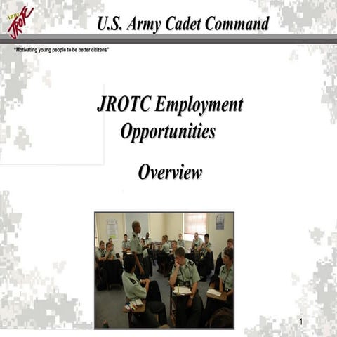 Jrotc Marketing Slides (6 Apr 09) | PPT