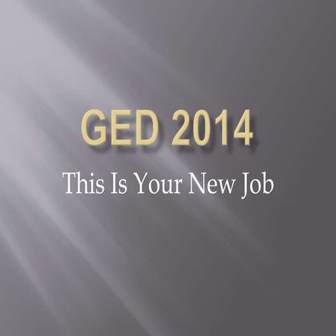 Ged 2014 | PPTX