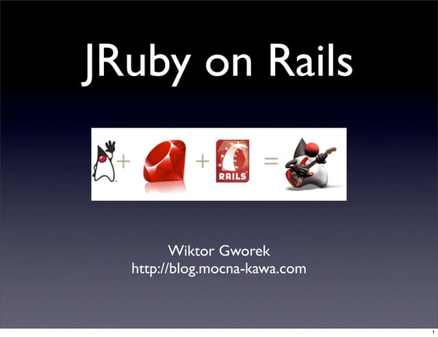 Jruby On Rails Ppt
