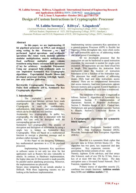 Hardware Implementation Of The Serpent Block Cipher Using Fpga Technology Pdf