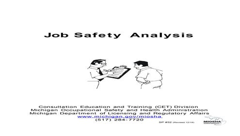Training Presentation On Job Safety Analysis Upwork