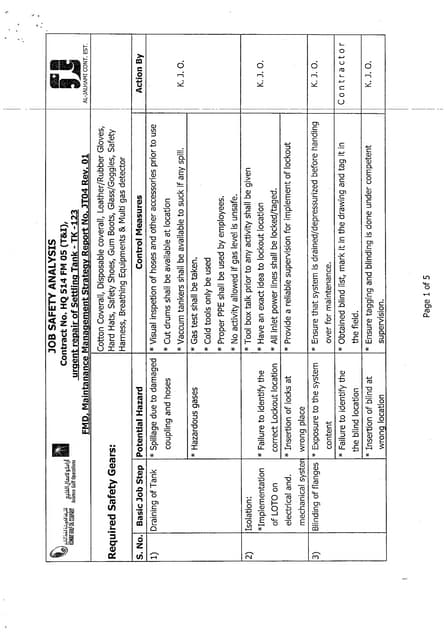 JSA for Crude Tank Manual Cleaning.pdf JSA for Crude Tank Manual Cleaning.pdf