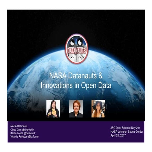 NASA Johnson Space Center Data Science Day 2.0 | PPT