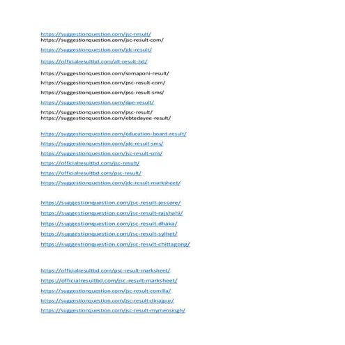 Official Result BD | DOCX