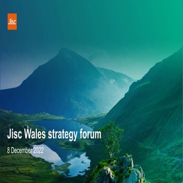 Jisc Scotland Strategy Forum 2023 | PPTX