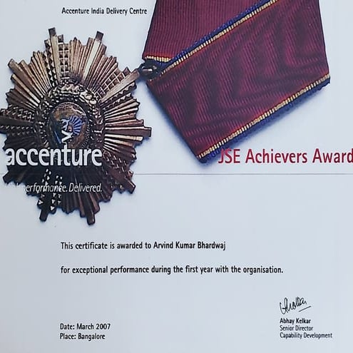 JSE Achiever Award Accenture | PDF