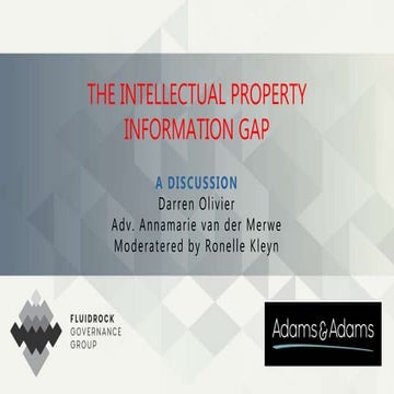 The Intellectual Property Information Gap | PPT