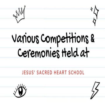 Various Competitions and Ceremonies Held at JSHS | PPTX