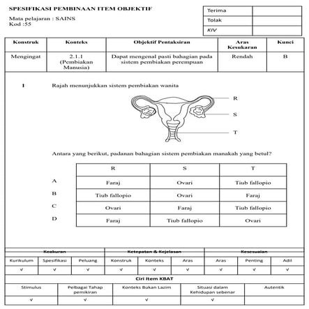 JSI TAHUN 6 JPN maklumat penting unutk pembinaan pentaksiran uasa | PDF