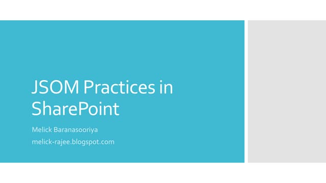 Jsom And Java Script Practices Ppt
