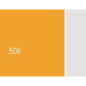 Basics of JSON (JavaScript Object Notation) with examples