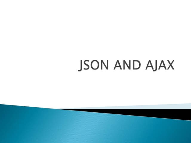 Json And Ajaxpptx 2908