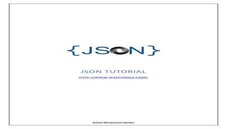 Basics of JSON (JavaScript Object Notation) with examples