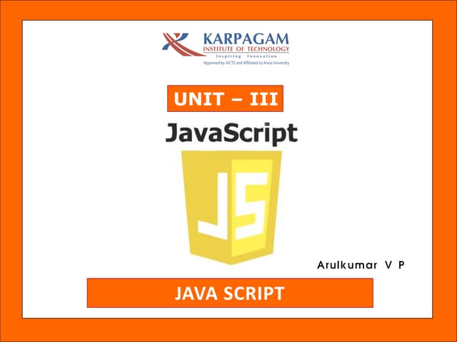 Js Basics Java Script Scripting Ppt