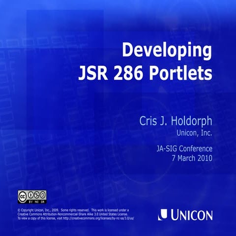 Developing JSR 286 Portlets | PPT