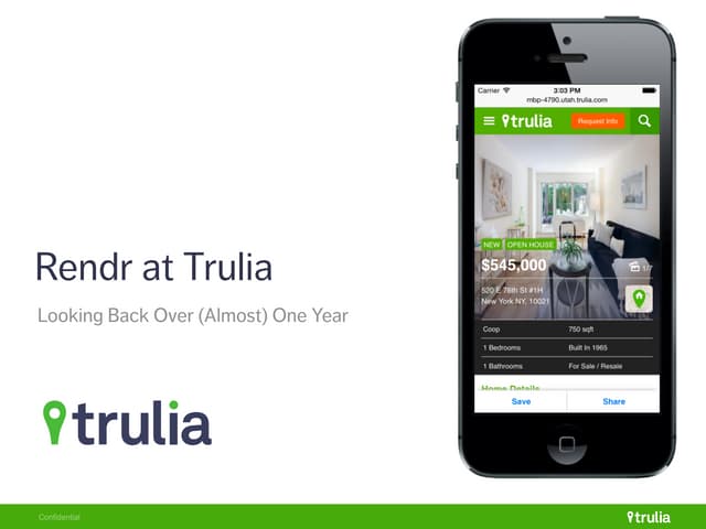 Isomorphic Javascript at Trulia | PDF Isomorphic Javascript at Trulia | PDF