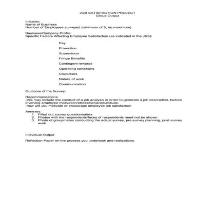 Jss project output format | DOCX