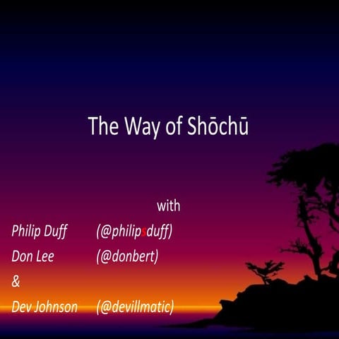 The Way of Shochu, 2020 | PPT