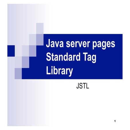 Jstl | PPT