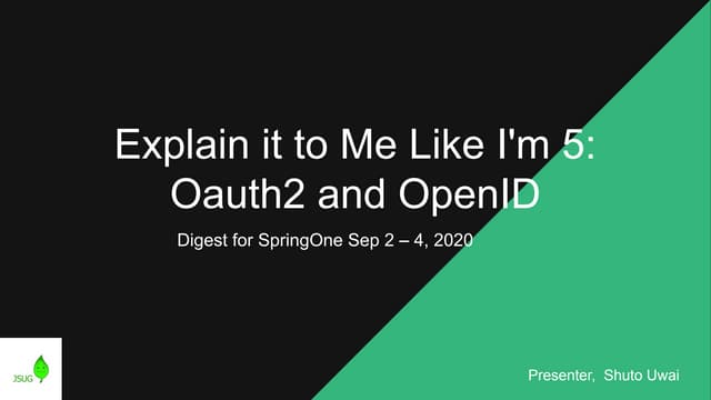 Oauth2 And Openid Connect With Spring Security Ppt Free Download 9533
