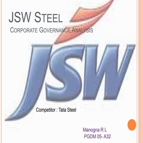 Jsw steel | PPTX | Business Accounting & Finance | Business
