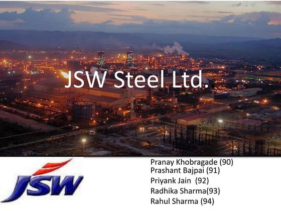 JSW STEEL LTD.PRESENTATION | PPTX