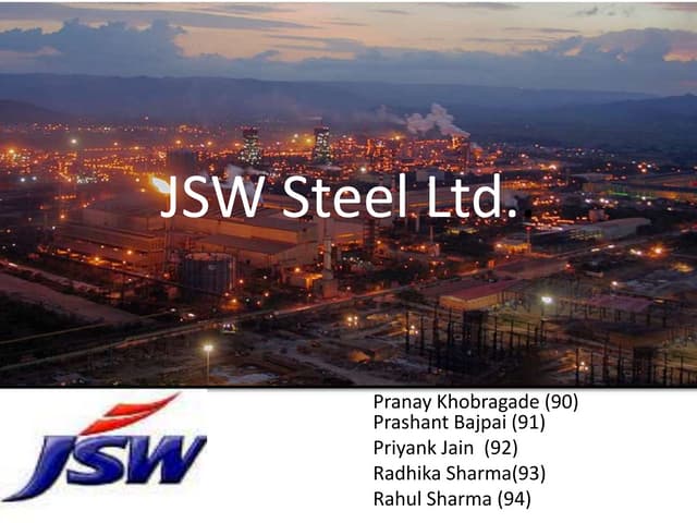 JSW STEEL LTD.PRESENTATION | PPTX